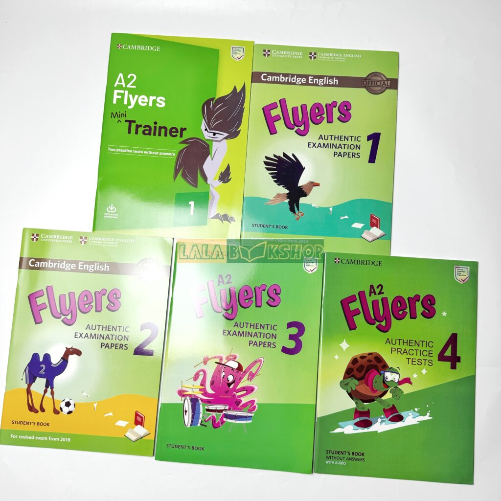 Bộ Sách luyện thi Cambridge Flyer - Bộ đề 4 cuốn Kèm file nghe và đáp ...