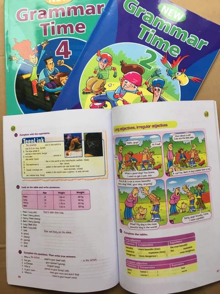 Bộ sách NEW GRAMMAR TIME 1-5 (5 cuốn ) - LalaBookShop