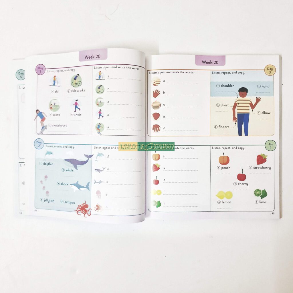 DK English For Everyone Junior 5 Words a day - LalaBookShop