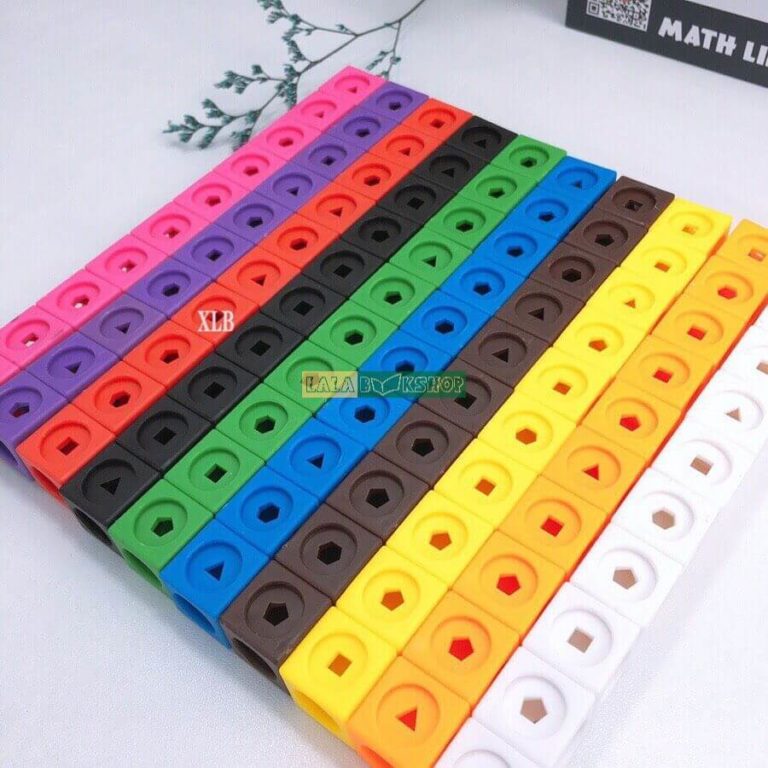 Bộ Giáo Cụ Toán Học Math Link Cubes- Number Block - Trọn Bộ 100 Khối ...
