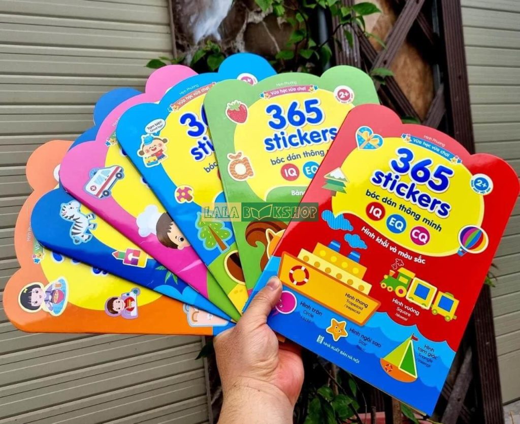 Bộ Sách 365 Stickers Bóc Dán Thông Minh - Trọn Bộ Gồm 6 Cuốn - LalaBookShop