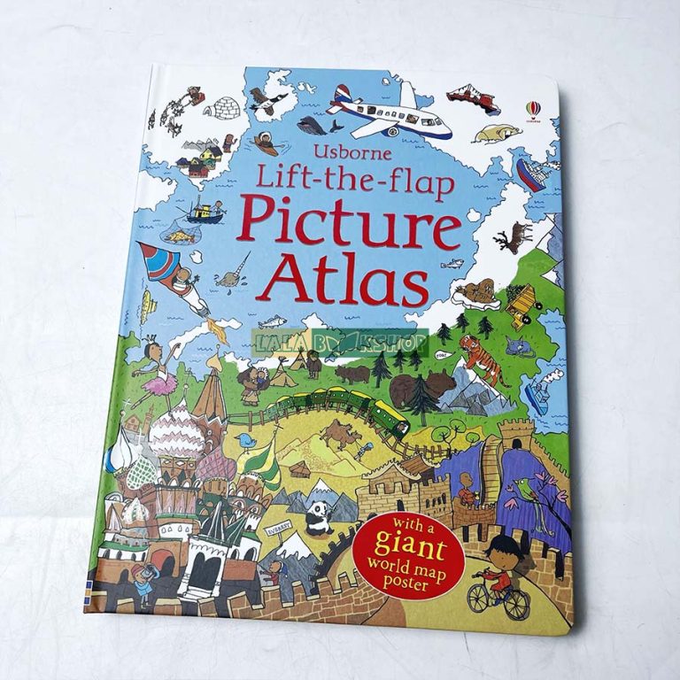 [Sách Nhập Khẩu] Usborne Lift The Flap Picture Atlas - LalaBookShop