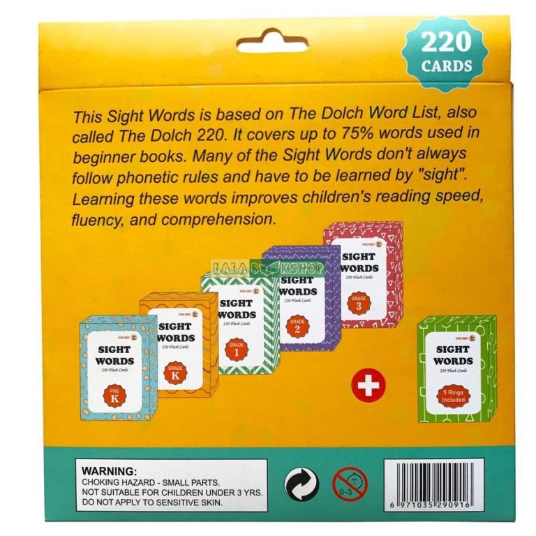 Bộ Thẻ Học Tiếng Anh Falsh Cards 220 Sight Word - Trọn Bộ 220 Thẻ ...