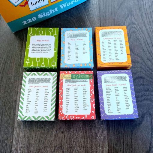 Bộ Thẻ Học Tiếng Anh Falsh Cards 220 Sight Word - Trọn Bộ 220 Thẻ ...