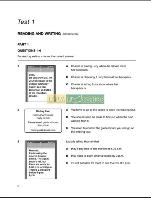 Cambridge A2 KEY 1 & 2 With Answer Revised 2020 - LalaBookShop